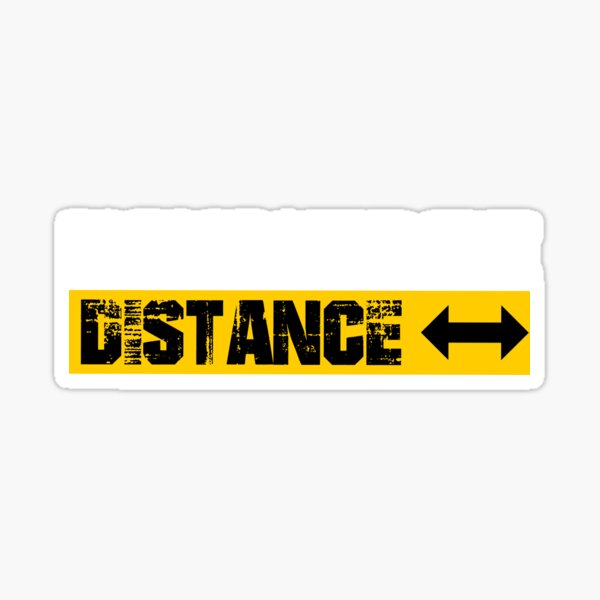 "Please keep your distance" Sticker for Sale by indogermany | Redbubble