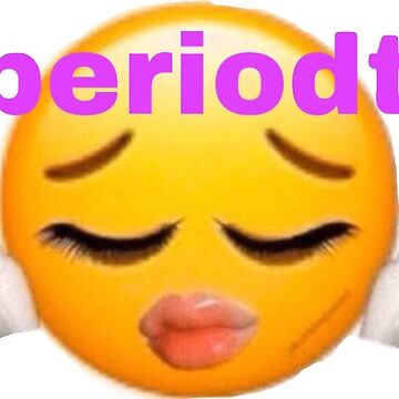 "periodt emoji" Sticker for Sale by blossomer | Redbubble