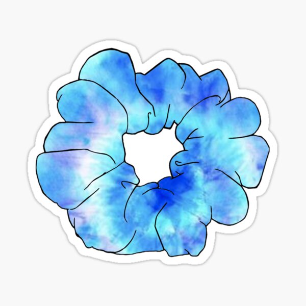 Paper Stickers, Labels & Tags blue scrunchie sticker etna.com.pe
