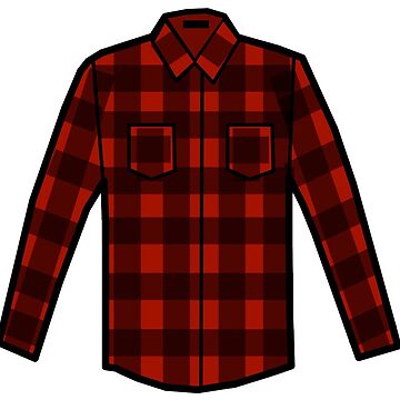 "Red Flannel Shirt" Sticker for Sale by hmiller013 | Redbubble