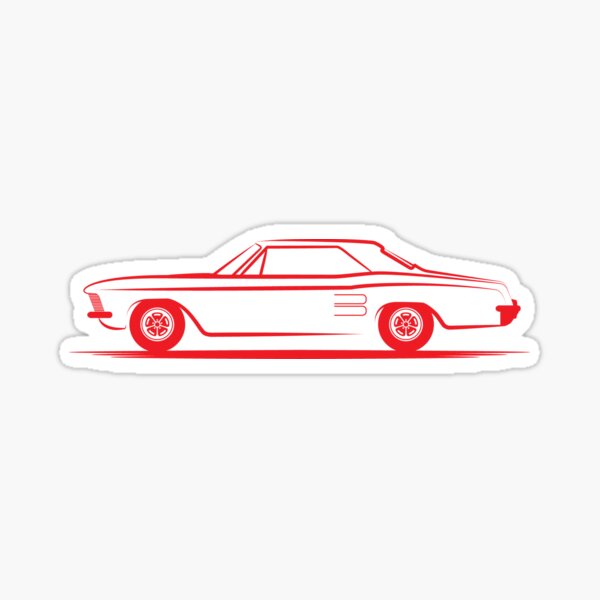 "1964 Buick Riviera Red" Sticker for Sale by azoid | Redbubble