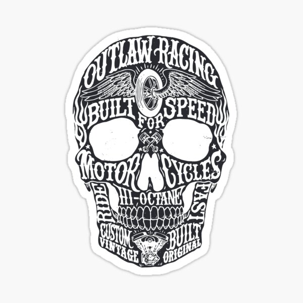 "Outlaw Racing" Sticker for Sale by madonnasal | Redbubble