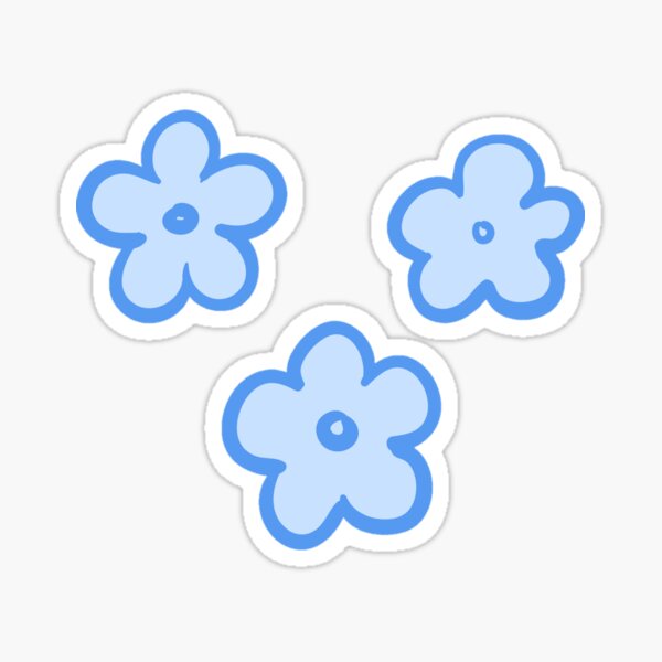 "Blue Flower" Sticker for Sale by jscia | Redbubble