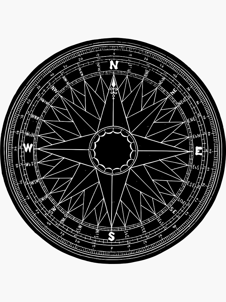"Compass Face" Sticker for Sale by Reethes | Redbubble