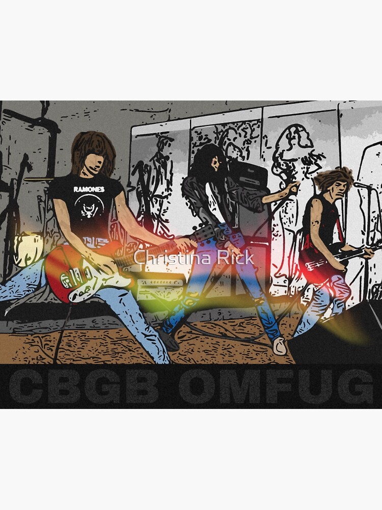 "CBGB OMFUG" Sticker for Sale by Cerick14 | Redbubble