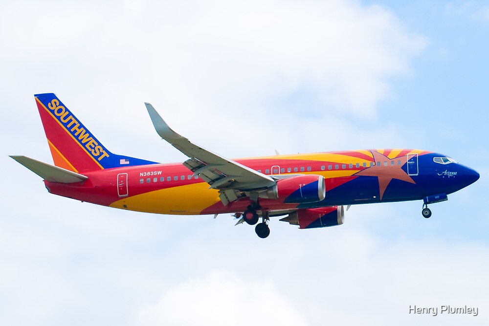 "N383SW Arizona One Southwest Airlines Boeing 737-7H4 Approach" by ...