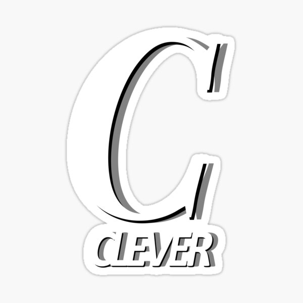 "C for Clever - Positive Words" Sticker for Sale by agsduy | Redbubble