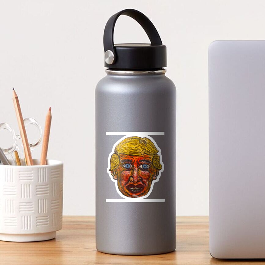"Painted Ugly Donald Trump Face" Sticker for Sale by vice-anne | Redbubble