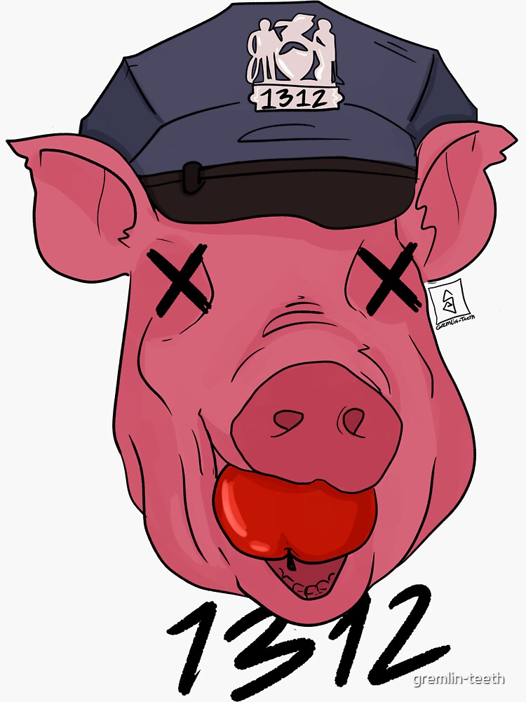"1312 " Sticker for Sale by gremlin-teeth | Redbubble