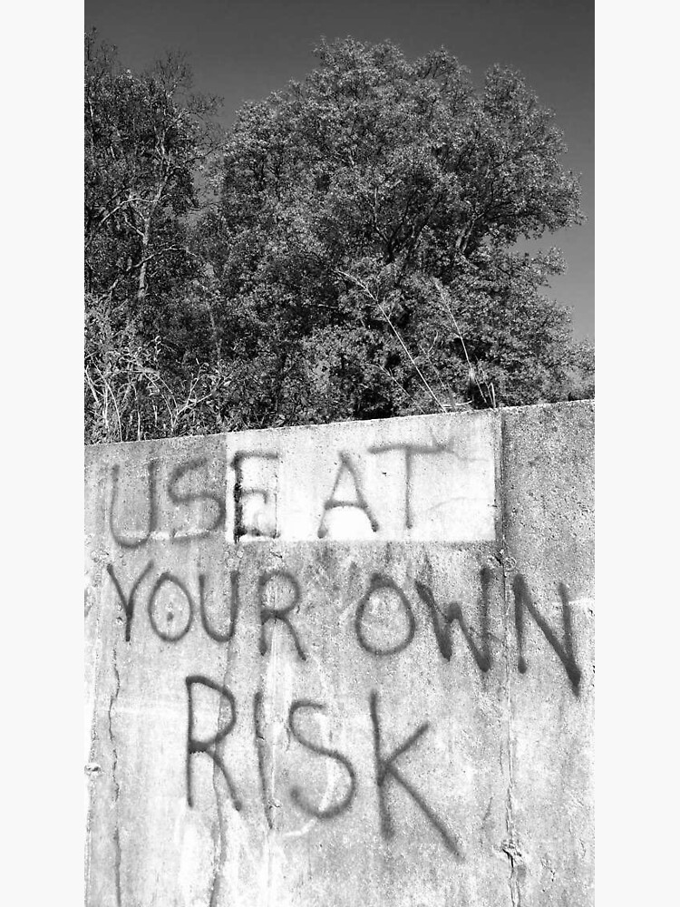 "Use at Your own Risk" Sticker for Sale by angistrash | Redbubble