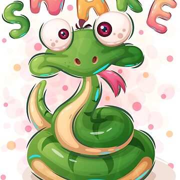 "Cute Snake" Poster for Sale by NEWROOTCAT | Redbubble