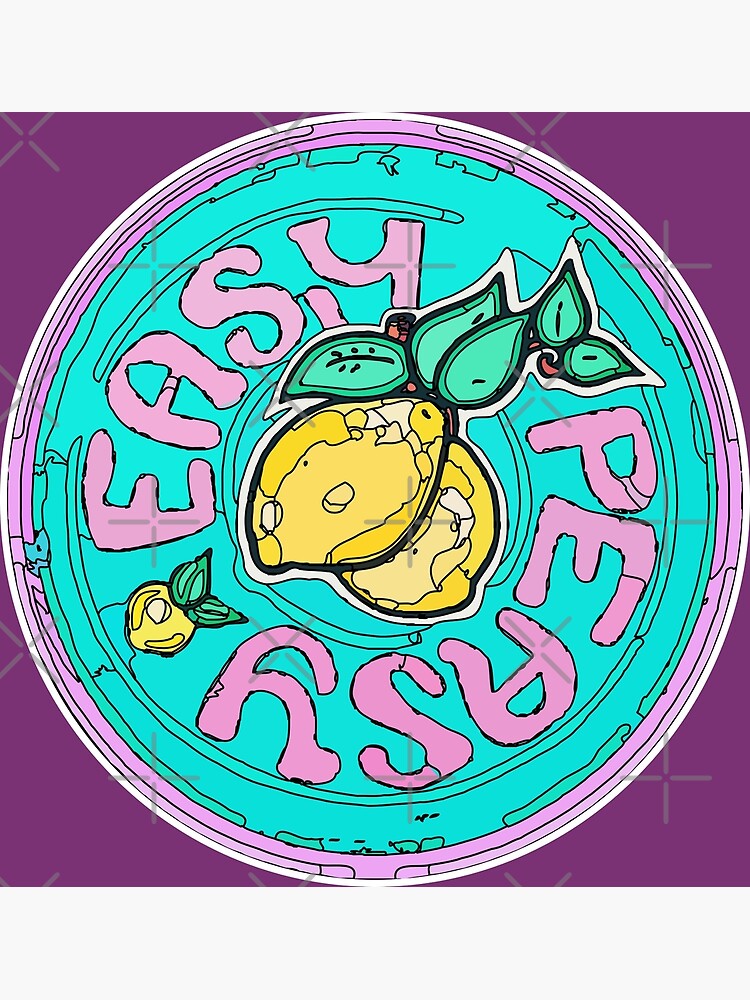 "Easy Peasy Lemon Squeezy Logo" Art Print by EyeAmCreations | Redbubble