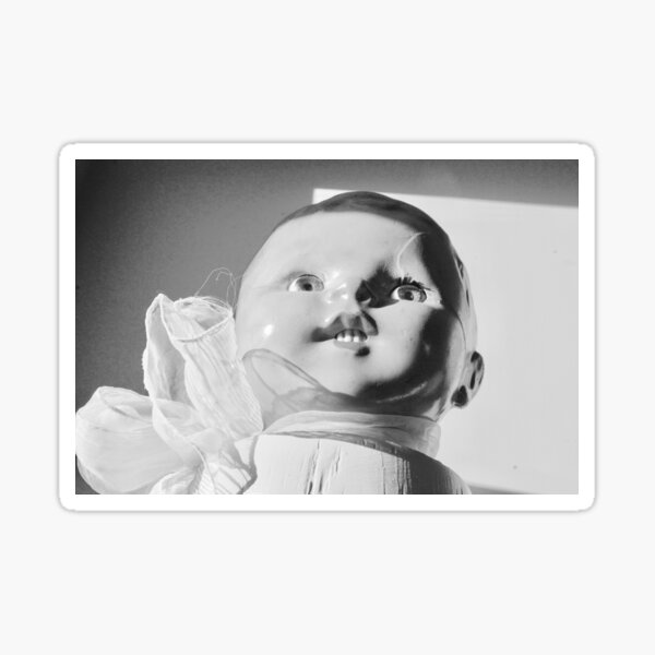 "Baby Doll Head" Sticker by scarlettjewelm | Redbubble