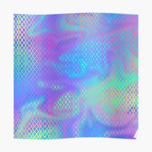 "Neon Rainbow Snake Print" Poster by MaiHardt | Redbubble