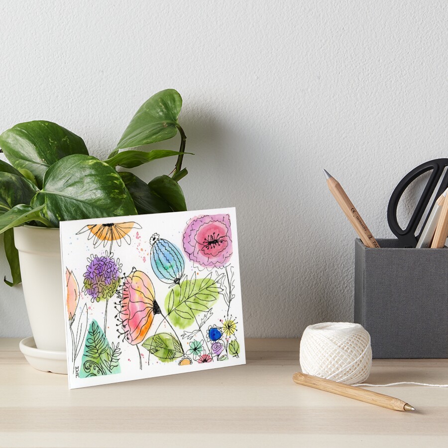 "watercolor doodles" Poster for Sale by bmeynardie | Redbubble