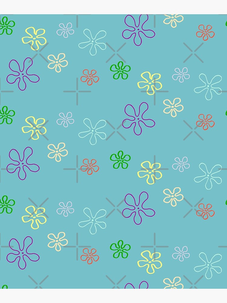 Free Spongebob Flower Background Download In Illustrator,, 51% OFF