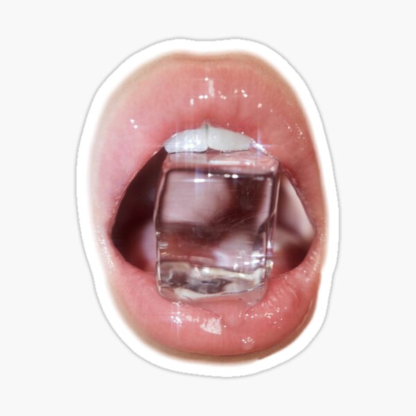 "ice cube lips sticker" Sticker for Sale by glitteryhearts | Redbubble