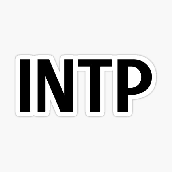 "INTP INTROVERTED,INTUITIVE,THINKING, PERCEIVING" Sticker for Sale by ...