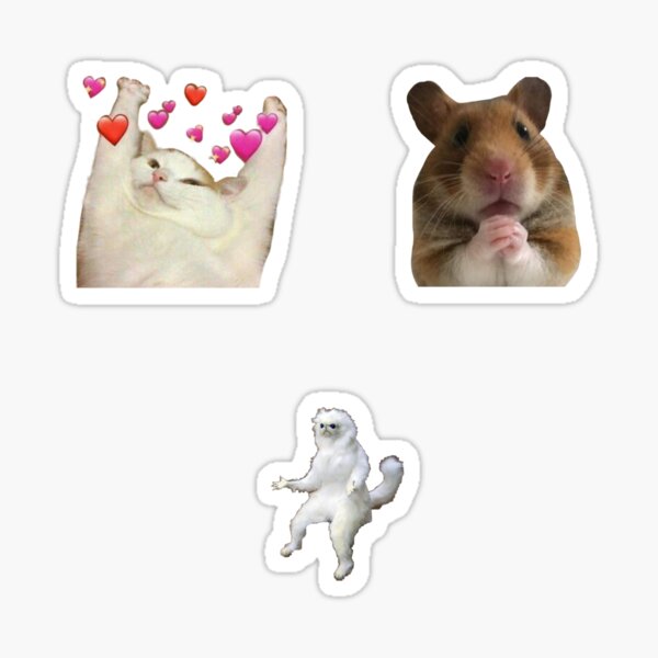 "animal meme (sticker pack)" Sticker for Sale by theislandgirl | Redbubble