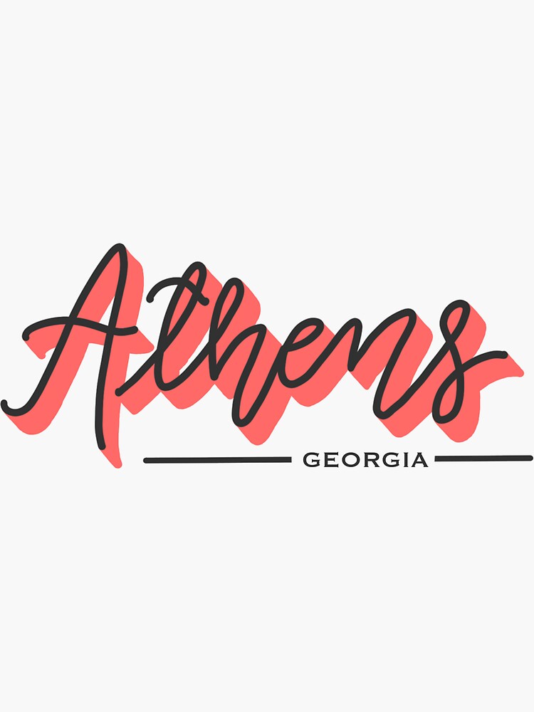 "Athens Georgia" Sticker for Sale by francescarp5 | Redbubble