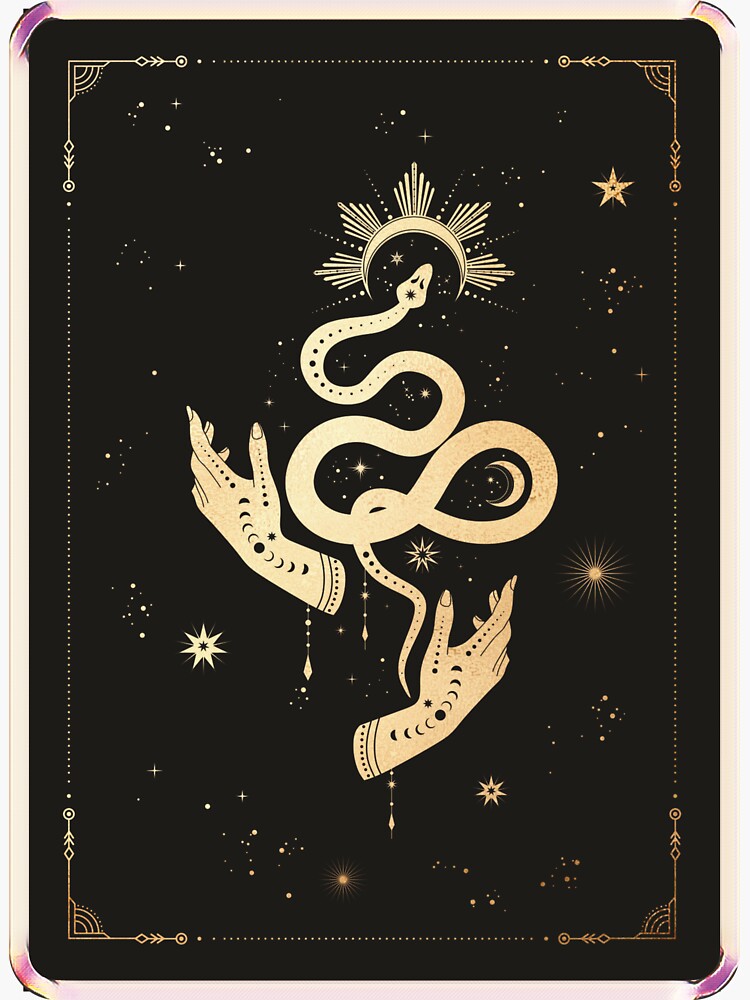 "Esoteric Snake Tarot Card" Sticker for Sale by noveltiko | Redbubble