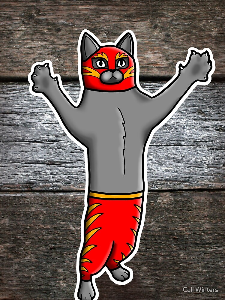 "Gato Luchador - Cat Luchadore - Wrestler Kitty" Scarf for Sale by ...