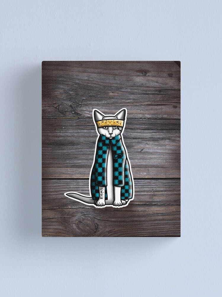 "Gato Cholo - Cat with Attitude" Canvas Print for Sale by prettyinink ...