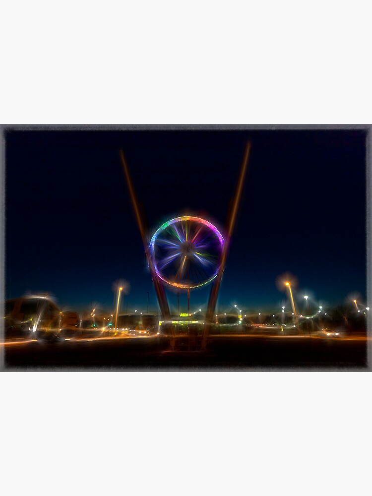 "Pithead Winding Wheel Glasshoughton" Poster by nigelnaturist | Redbubble