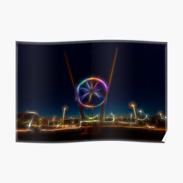 "Pithead Winding Wheel Glasshoughton" Poster by nigelnaturist | Redbubble