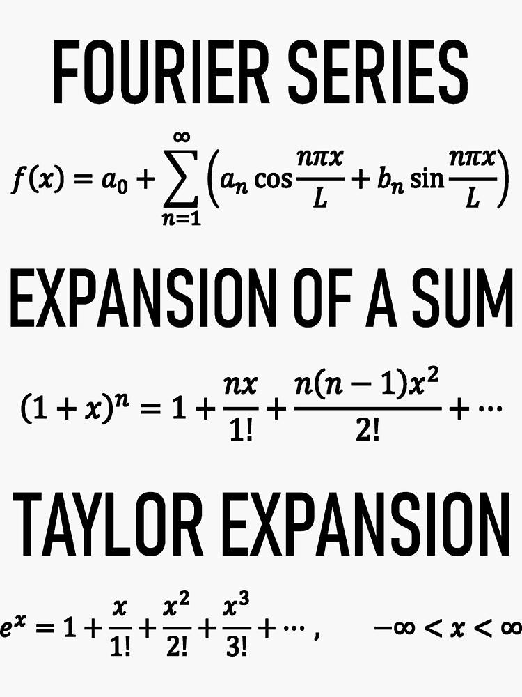 "Funny mathematical formulas" Sticker for Sale by GR-ART | Redbubble