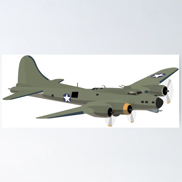 "B-17 Flying Fortress WW2 Heavy Bomber" Poster for Sale by NorseTech ...