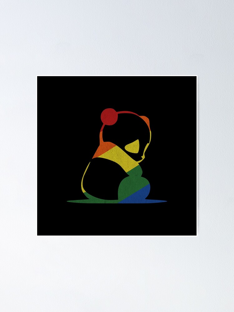"lgbtq gay pride flag panda " Poster by commondreamer | Redbubble