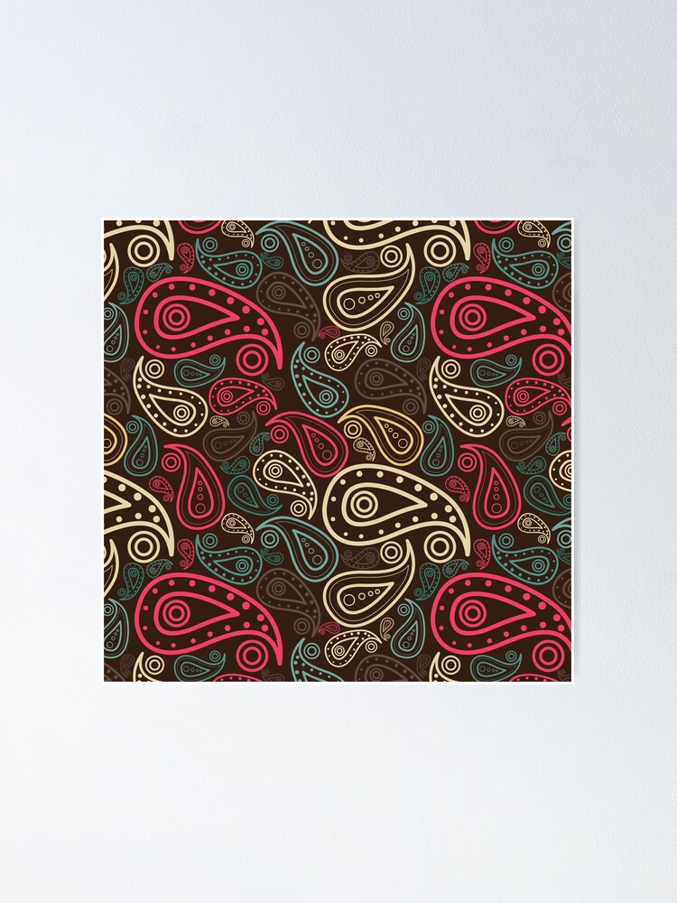 "Traditional Paisley " Poster by tmsarts | Redbubble