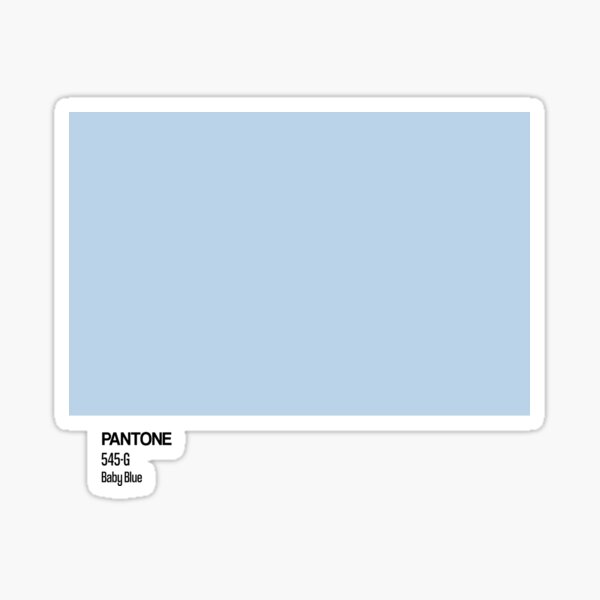 "PANTONE - Baby Blue" Sticker by HouseofBalloon | Redbubble