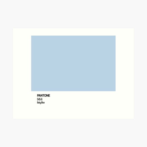 "PANTONE - Baby Blue" Art Print for Sale by HouseofBalloon | Redbubble