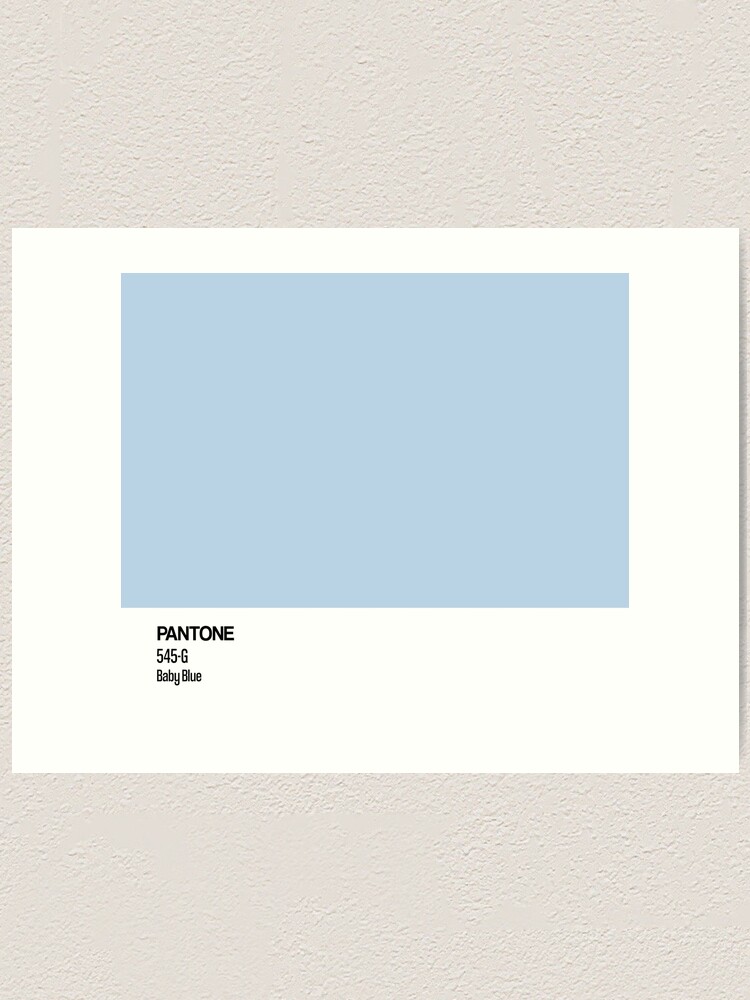 "PANTONE - Baby Blue" Art Print for Sale by HouseofBalloon | Redbubble