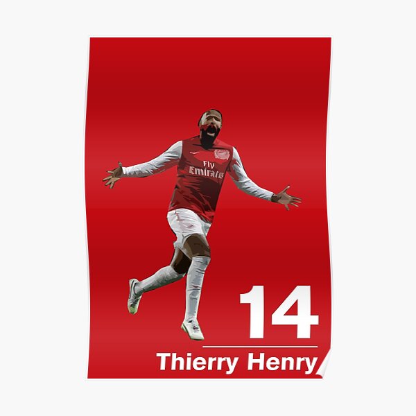 "Thierry Henry Graphic - Arsenal" Poster for Sale by blgraphicdesign ...