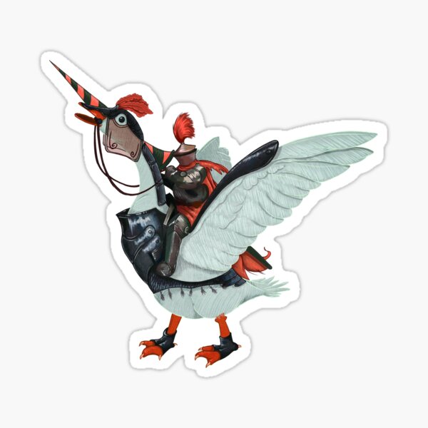 "goose knight" Sticker for Sale by NevermindOnArt | Redbubble