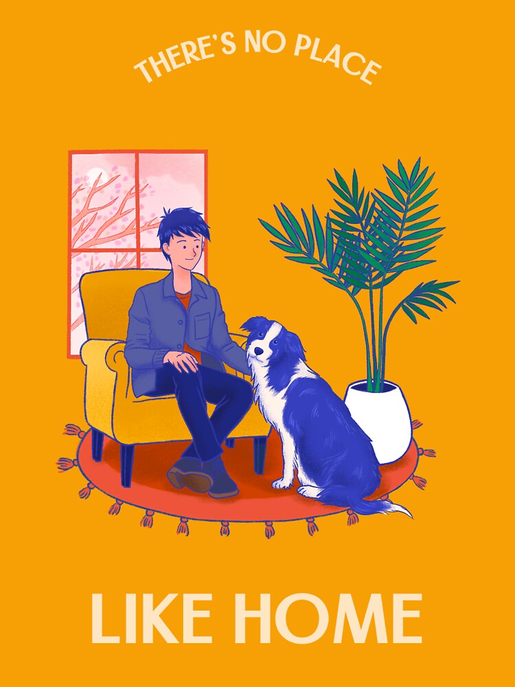 "There's No Place Like Home Artwork | Introvert Life | Stay Safe | Stay ...