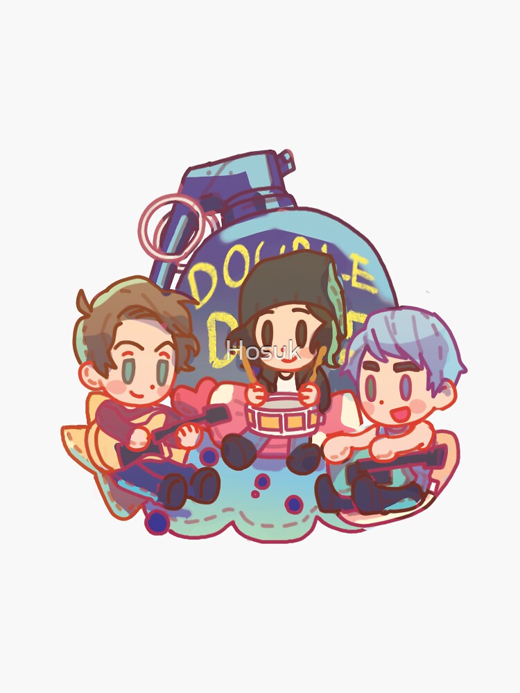 "double dare" Sticker for Sale by Hosuk | Redbubble