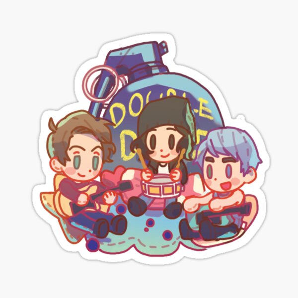 "double dare" Sticker for Sale by Hosuk | Redbubble