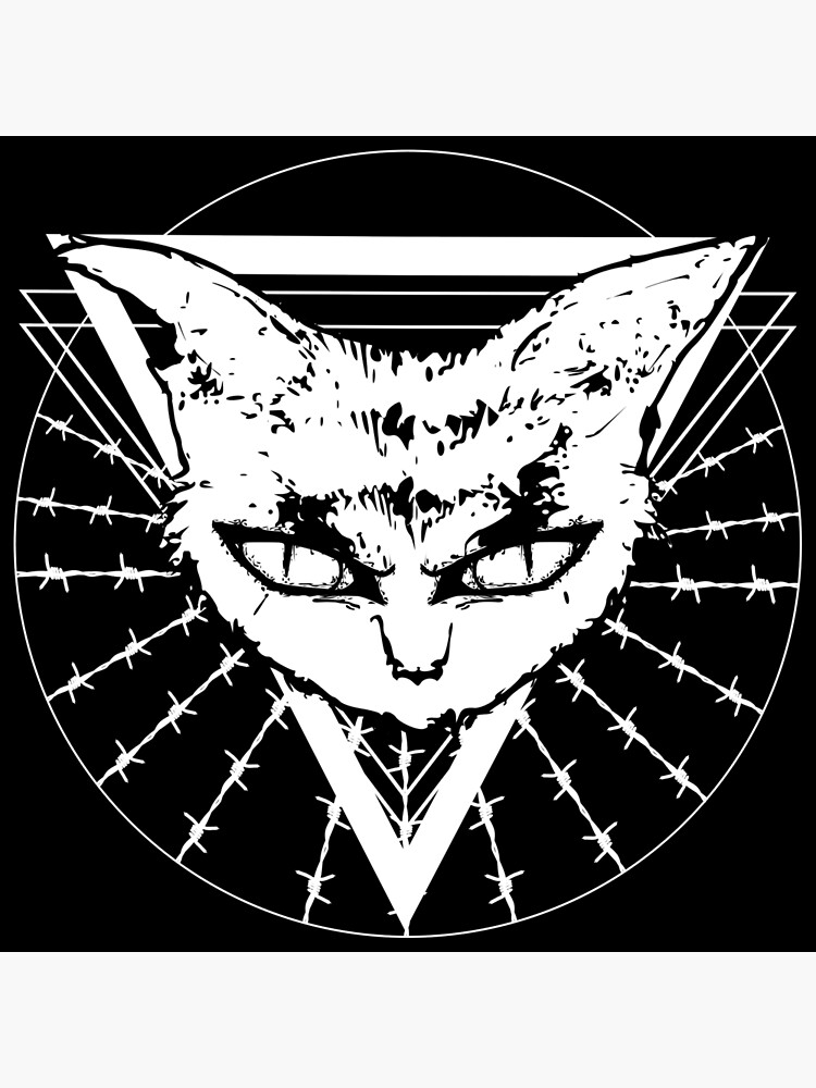"Psycho Cat" Poster for Sale by MysticMoonVibes | Redbubble
