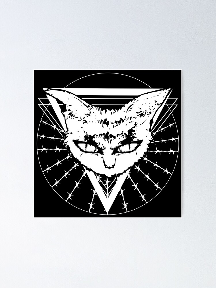 "Psycho Cat" Poster for Sale by MysticMoonVibes | Redbubble