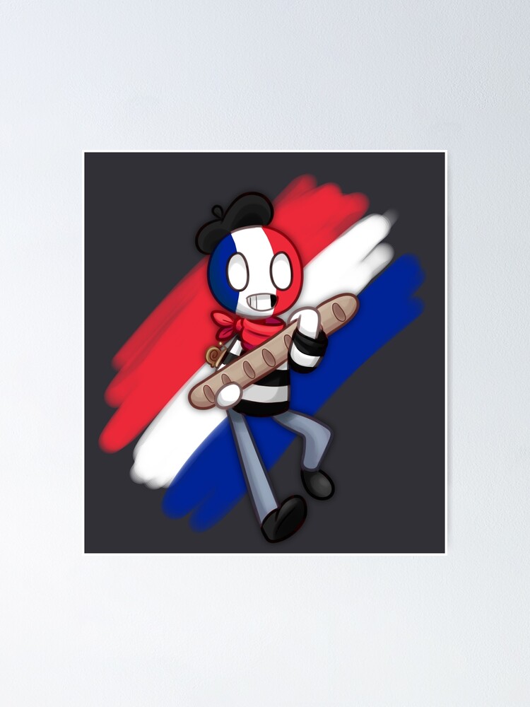 "France Countryhuman Chibi" Poster by YaraDB | Redbubble