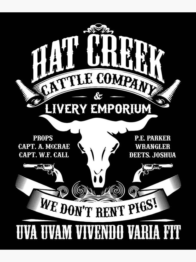 "HAT CREEK" Mounted Print for Sale by hertake | Redbubble