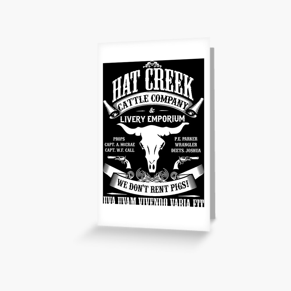 "HAT CREEK" Greeting Card for Sale by snack1994 | Redbubble