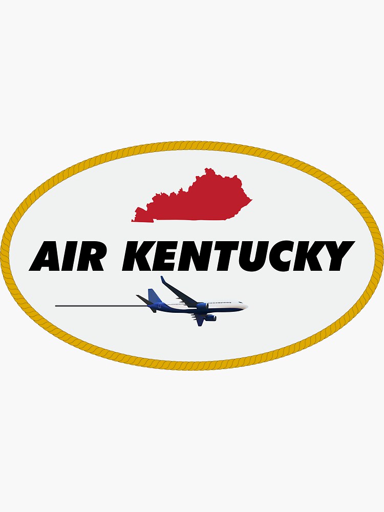"AIR KENTUCKY" Sticker for Sale by oldskooldesign | Redbubble