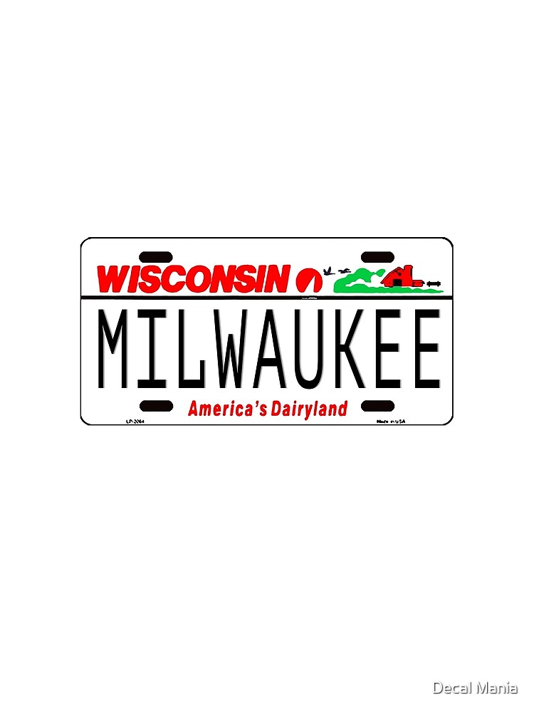 "Milwaukee, WI License Plate" Sleeveless Top for Sale by zsonn | Redbubble