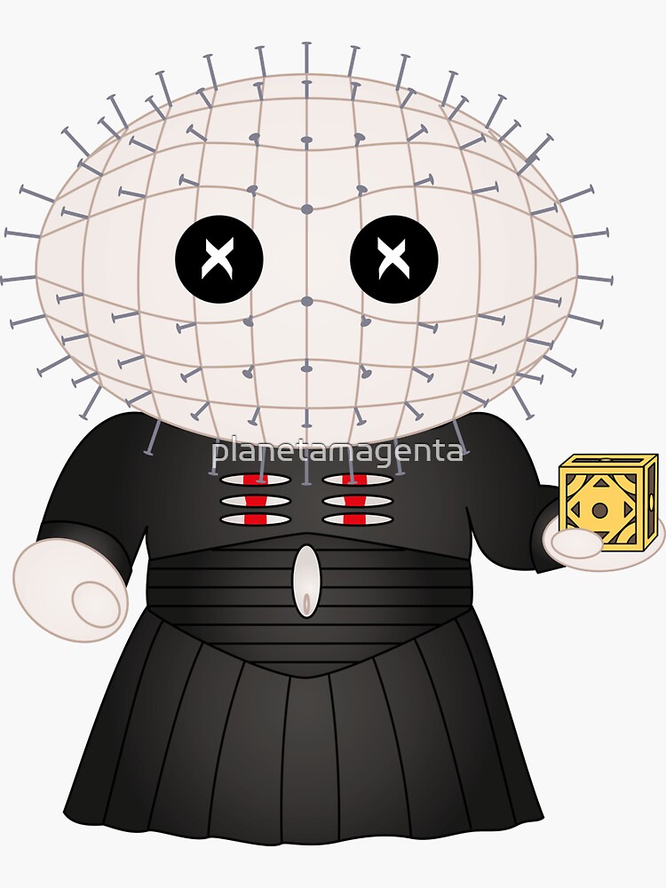 "PINHEAD" Sticker for Sale by planetamagenta | Redbubble
