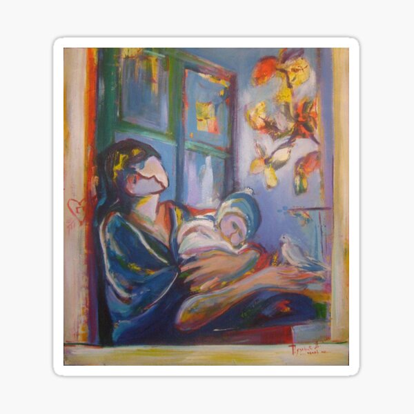 "Wait for me" Sticker for Sale by Npuzo13 | Redbubble